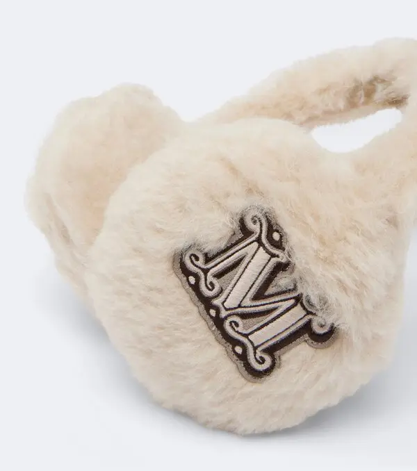 Max Mara Alpaca, Wool, And Silk Teddy Earmuffs