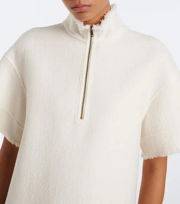 Max Mara Virgin Wool Jersey Sweatshirt Dress