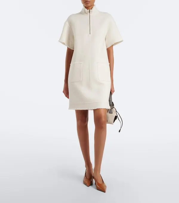 Max Mara Virgin Wool Jersey Sweatshirt Dress
