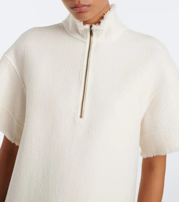 Max Mara Virgin Wool Jersey Sweatshirt Dress