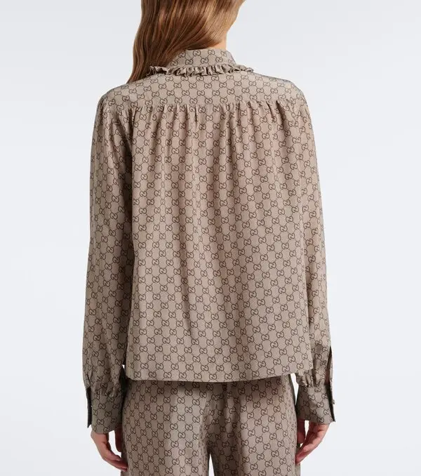Gucci Gg Silk Crêpe De Chine Blouse
