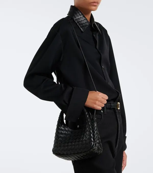 Bottega Veneta Campana Intrecciato Mini Leather Top Handle Bag