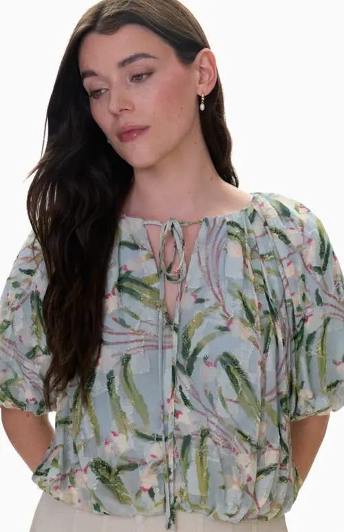 Rebecca Taylor Isla Bubble Crop Top