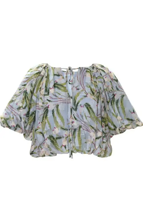 Rebecca Taylor Isla Bubble Crop Top