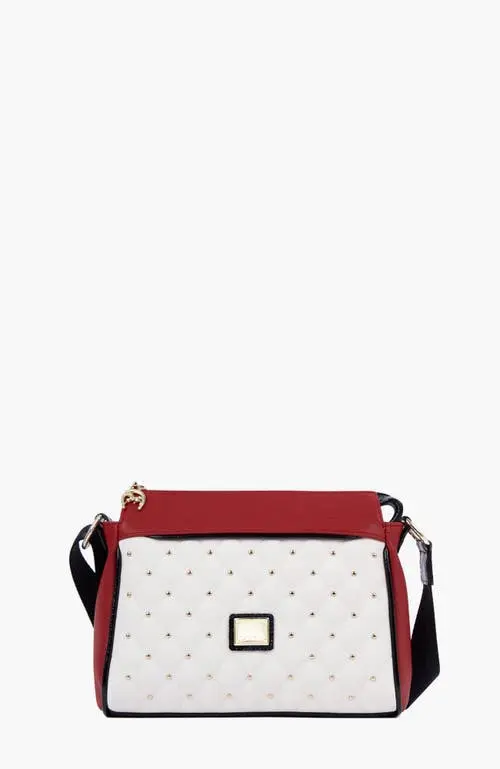 Cavalinho Quilted Crossbody Bag - Navy/red