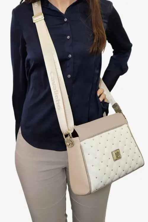 CAVALINHO Craft 344 Crossbody Bag - Tan/white/beige