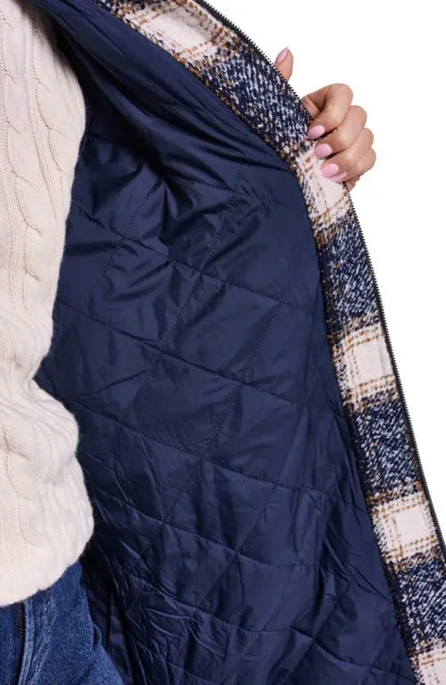 LEVI'S Quilted Longline Shacket - Geri Plaid