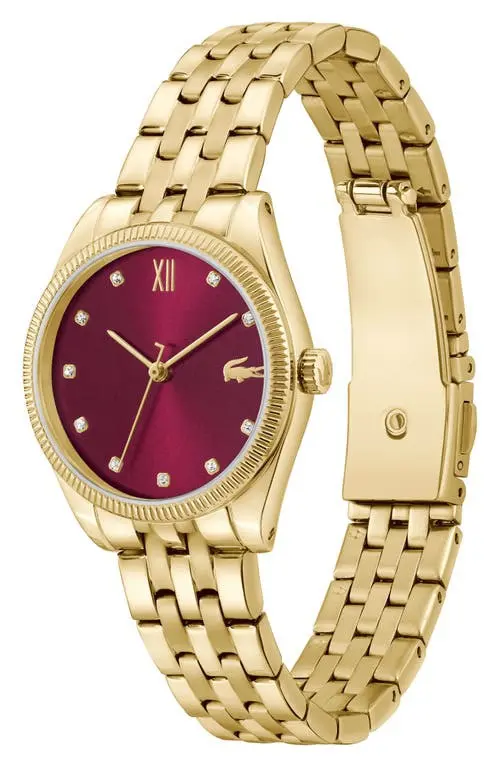 Lacoste Parisienne Bracelet Watch - Burgundy