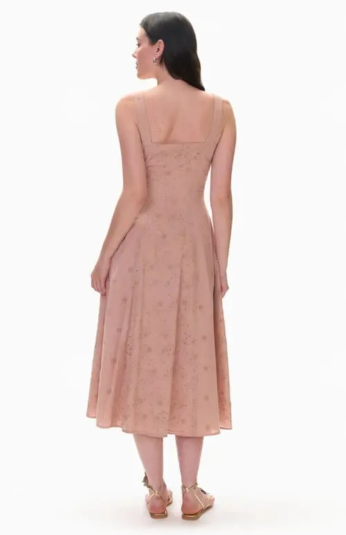 Rebecca Taylor Gabrielle Embroidered Midi Dress