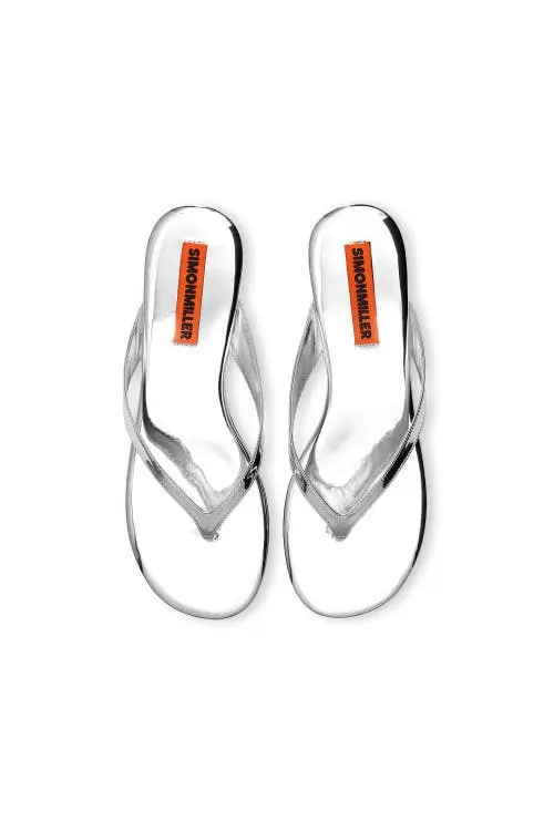 SIMONMILLER Metallic Riviera Thong Sandal