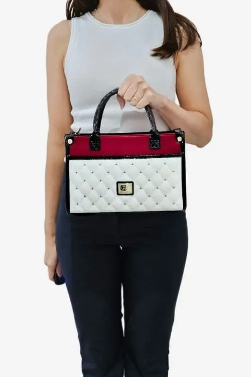 CAVALINHO Craft 568 Handbag - Navy/red