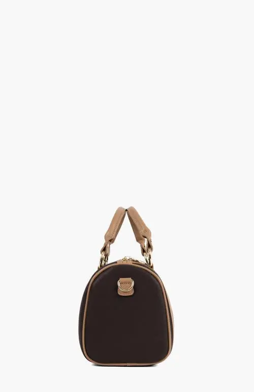 CAVALINHO 607" Handbag With Barrel Silhouette - Brown/beige