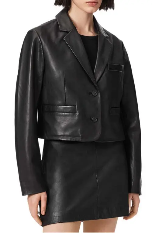 ALLSAINTS Apton Leather Blazer