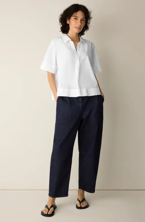 Eileen Fisher Organic Cotton Short Sleeve Top