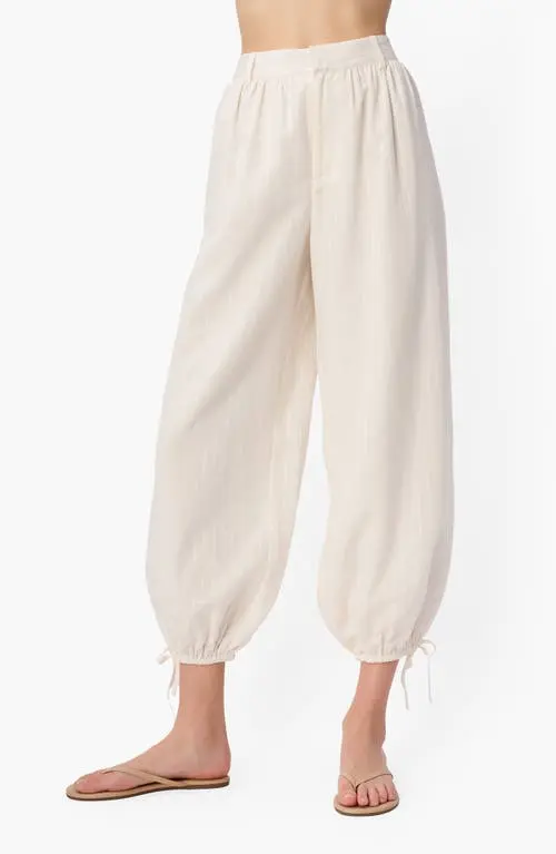 Cami Nyc Tessie Cotton & Silk Trousers - Macadamia