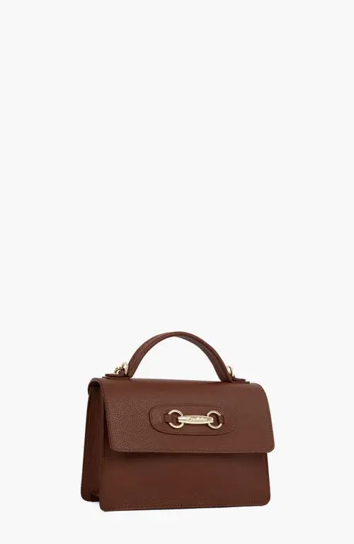 CAVALINHO Muse 517 Pebbled Leather Handbag - Camel Brown