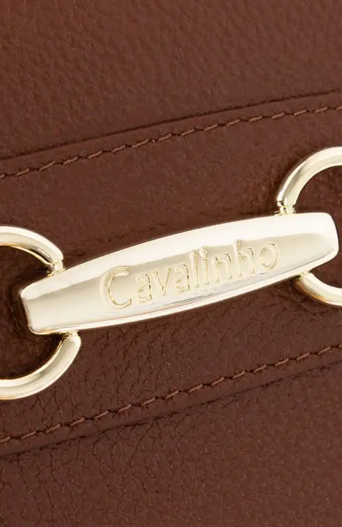 CAVALINHO Muse 517 Pebbled Leather Handbag - Camel Brown