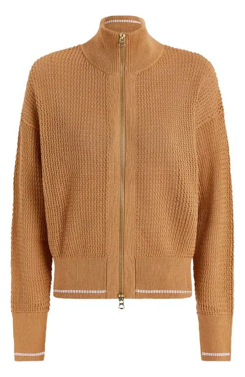 Varley Ina Full Zip Mesh Knit Cardigan