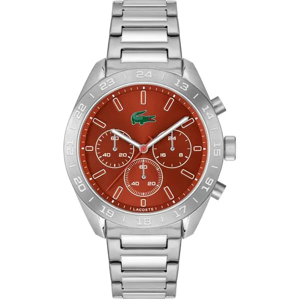 Lacoste Chronograph Bracelet Watch - Clay