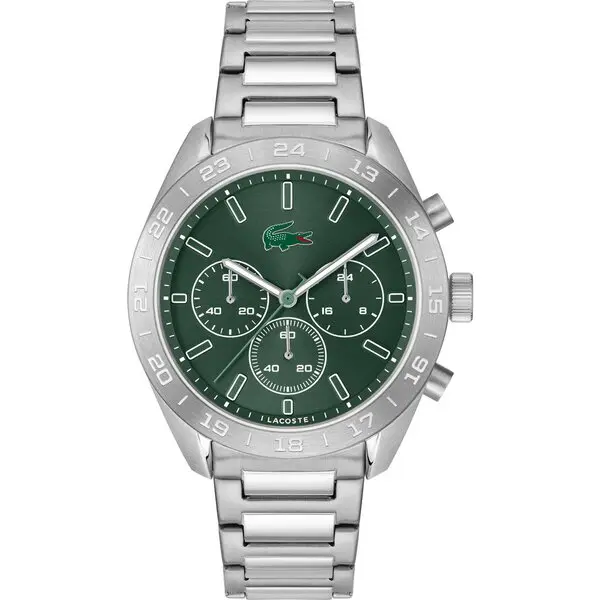 Lacoste Chronograph Bracelet Watch - Green