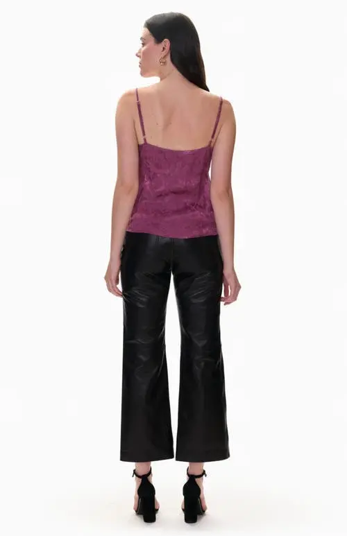 Rebecca Taylor Amber Jacquard Cami - Plum
