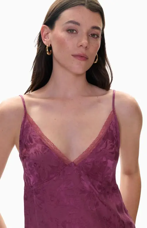 Rebecca Taylor Amber Jacquard Cami - Plum