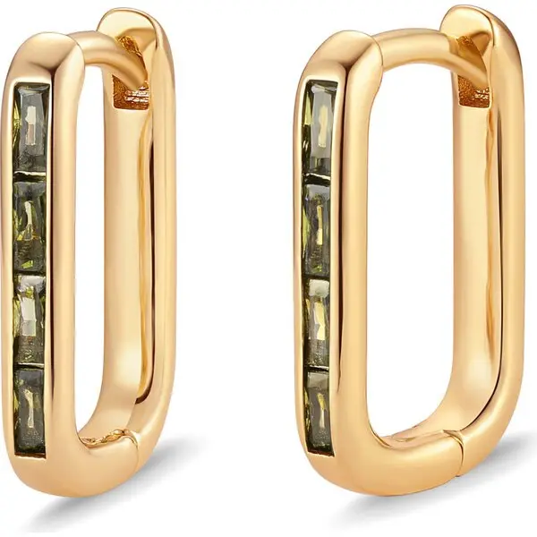 BROOK & YORK Billie Birthstone Cubic Zirconia Hoop Earrings - Gold/aug