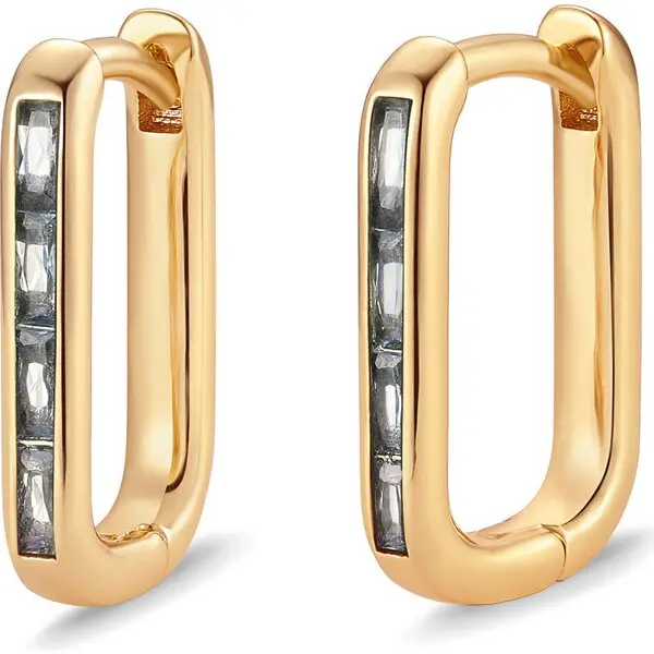 BROOK & YORK Billie Birthstone Cubic Zirconia Hoop Earrings - Gold/dec