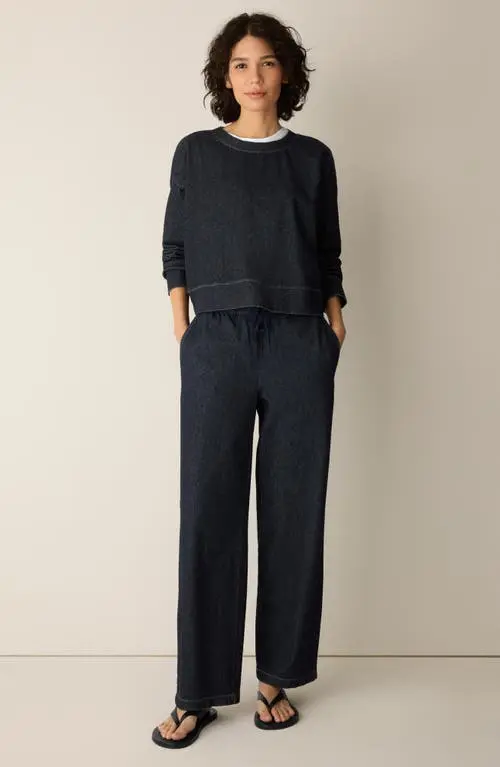 Eileen Fisher Stretch Organic Cotton Straight Leg Jeans