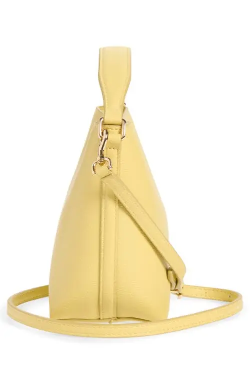 Mango Faux Leather Bucket Bag - Vanilla