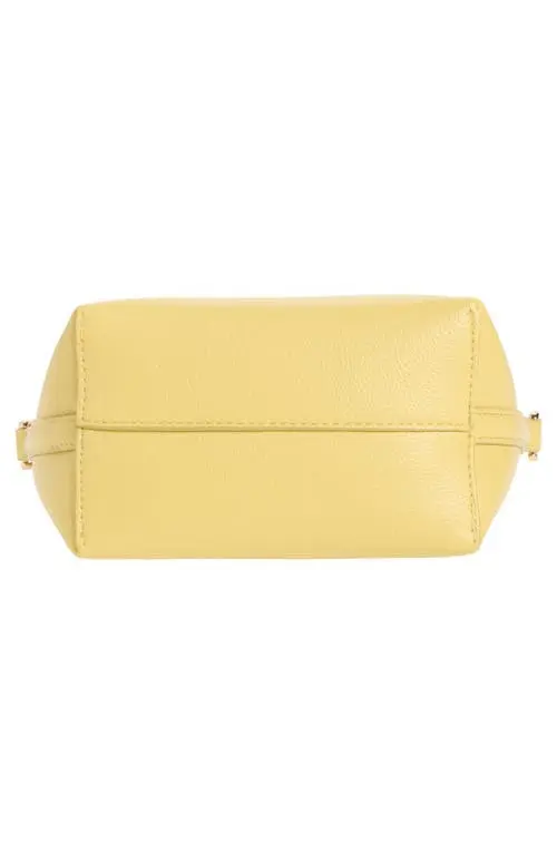 Mango Faux Leather Bucket Bag - Vanilla