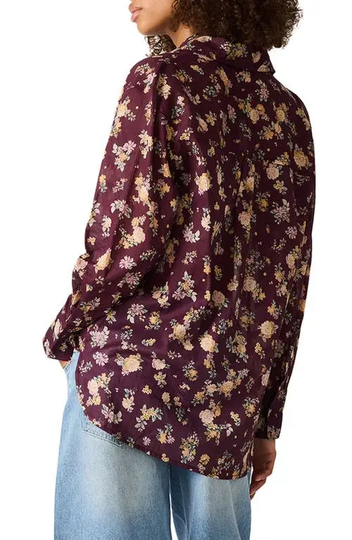 Steve Madden Bennete Printed Voile Shirt