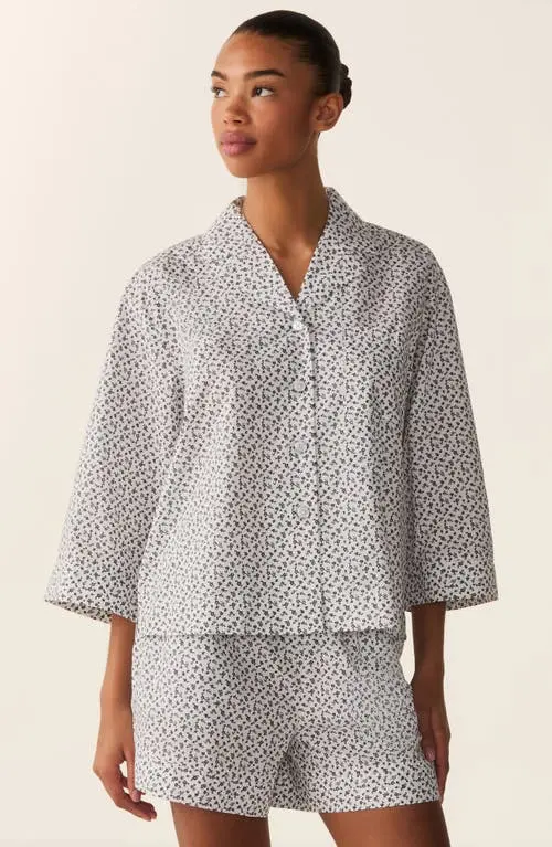 PETITE PLUME Olivia Cotton Poplin Short Pajamas