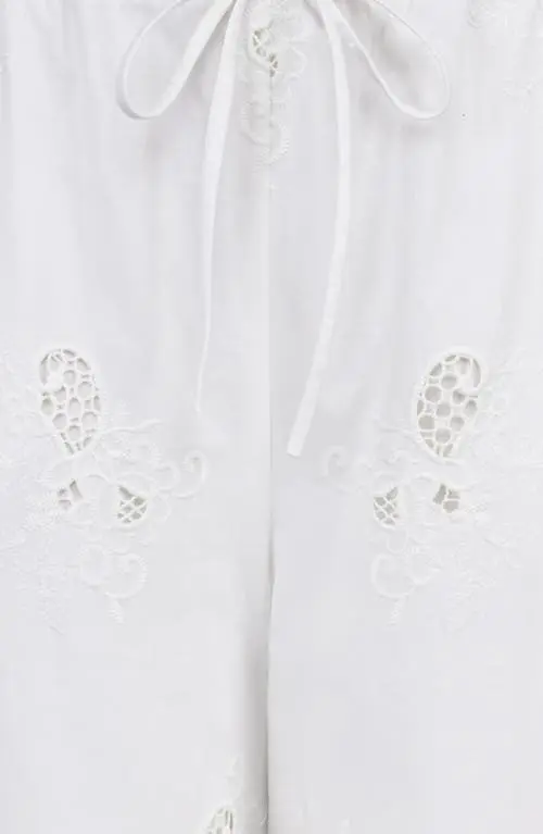 House Of Cb Mirea Broderie Anglaise Wide Leg Pants