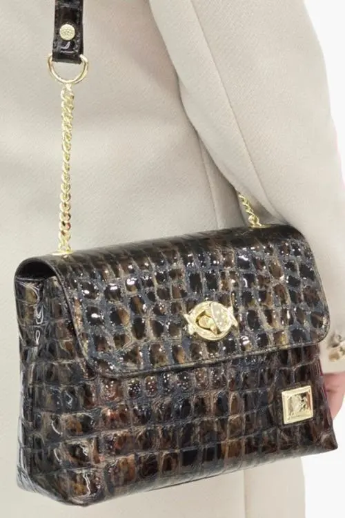 CAVALINHO Gallop 536 Patent Leather Shoulder Bag