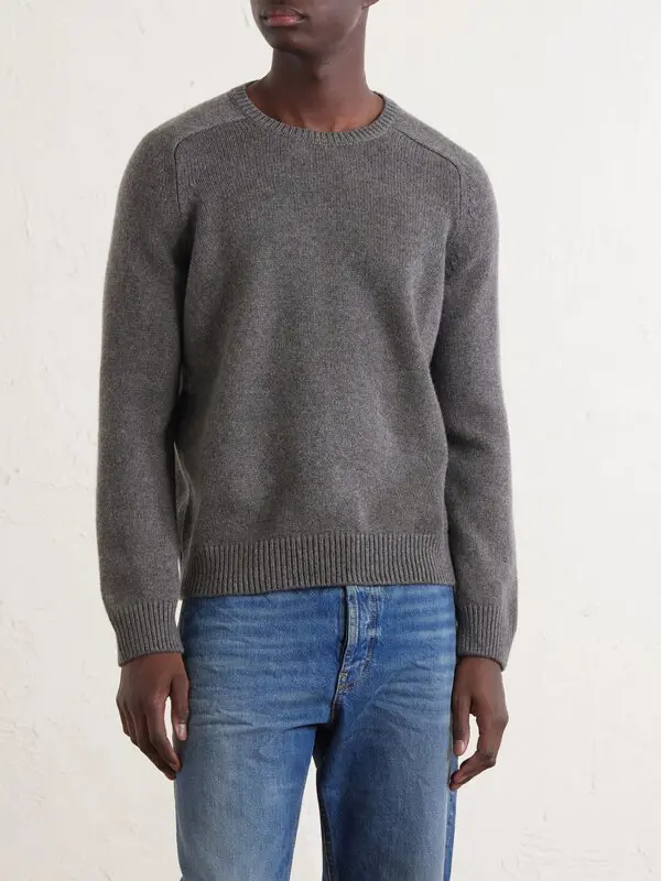 Saint Laurent Cashmere And Wool-blend Sweater