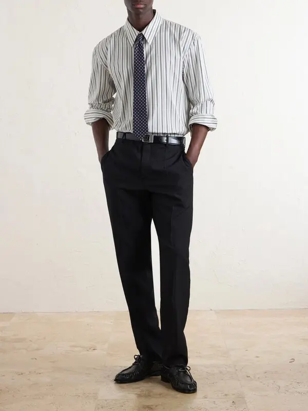 Saint Laurent Striped Cotton Shirt