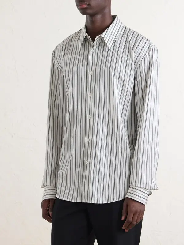 Saint Laurent Striped Cotton Shirt