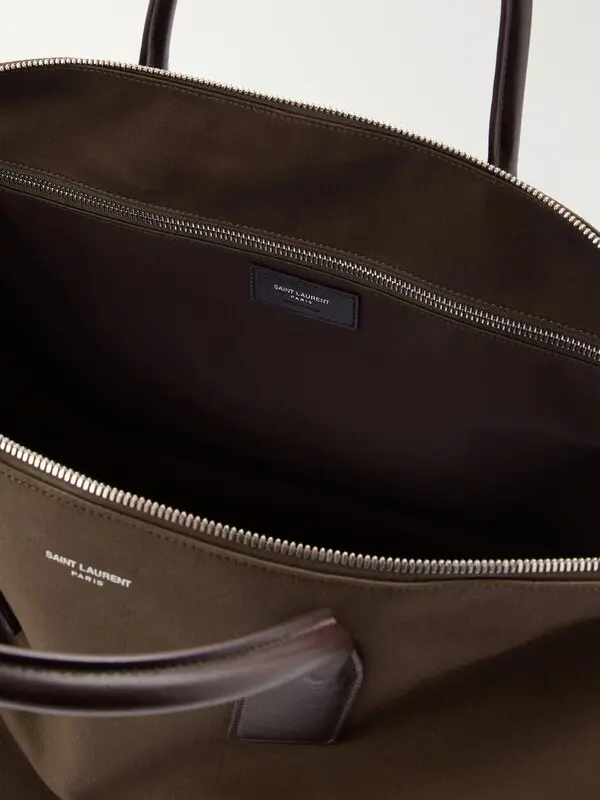 Saint Laurent Bowling Cotton-canvas Weekend Bag