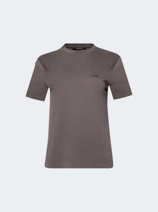 Jacquemus Grosgrain Logo T-shirt - Brown