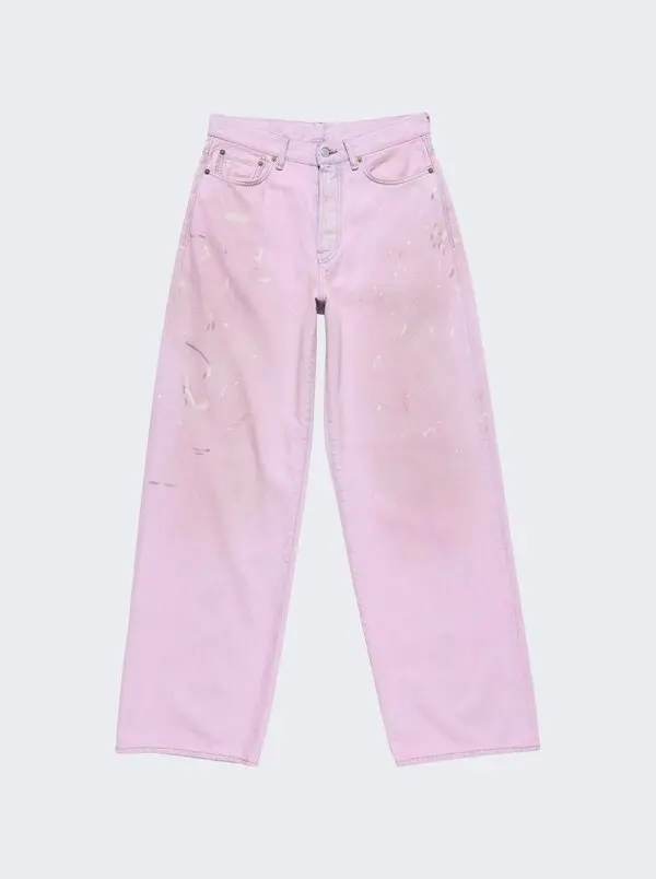 Acne Studios Loose Fit Wide Leg Jeans