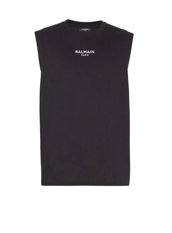 Balmain Embroidered Paris Tank Top