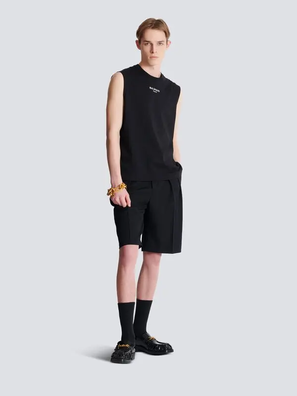 Balmain Embroidered Tank Top - Black