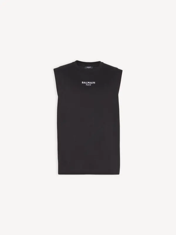 Balmain Embroidered Tank Top - Black