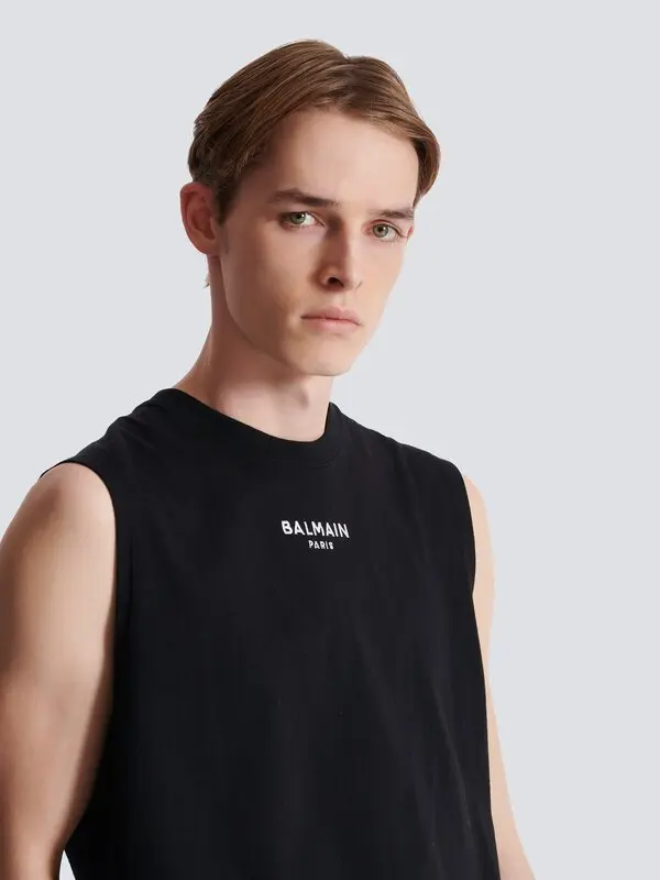 Balmain Embroidered Tank Top - Black