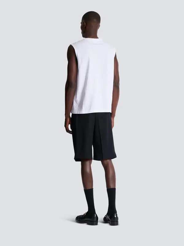 Balmain Embroidered Tank Top - White