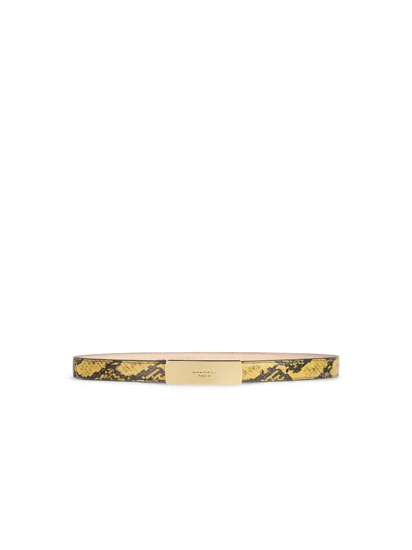 Balmain Belt In Python-effect Leather