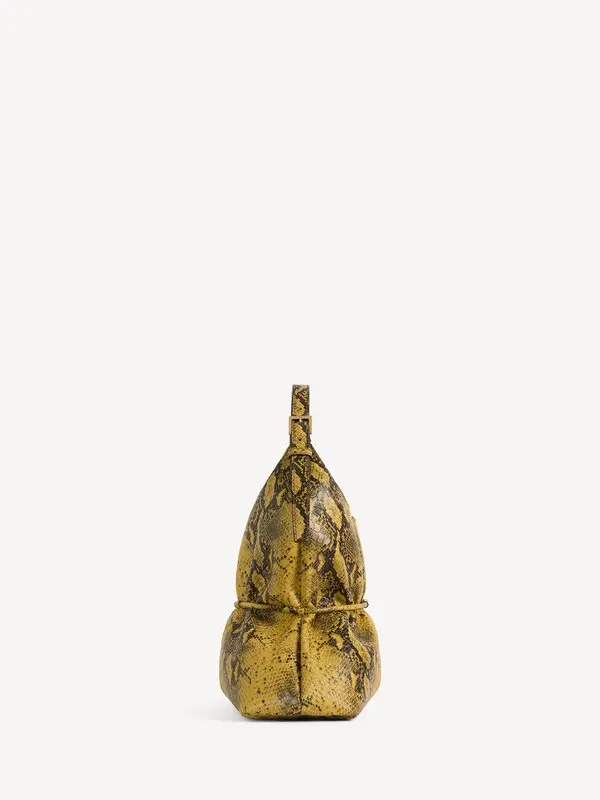 Balmain Sphynx Medium Python-effect Leather Bag