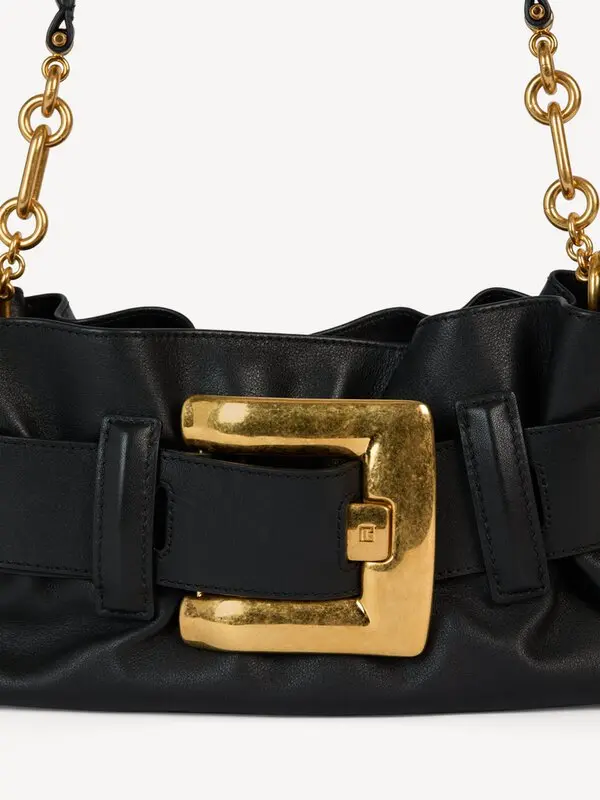 Balmain Mini Anthem Bag In Smooth Leather With Buckle Detail