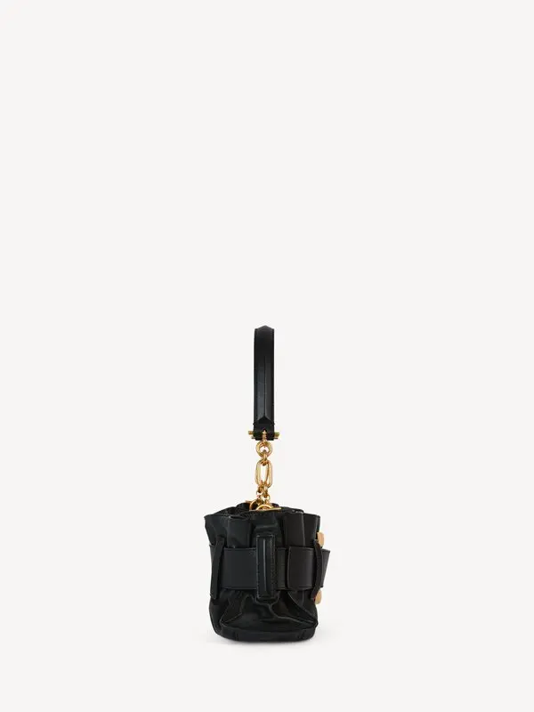 Balmain Mini Anthem Bag In Smooth Leather With Buckle Detail
